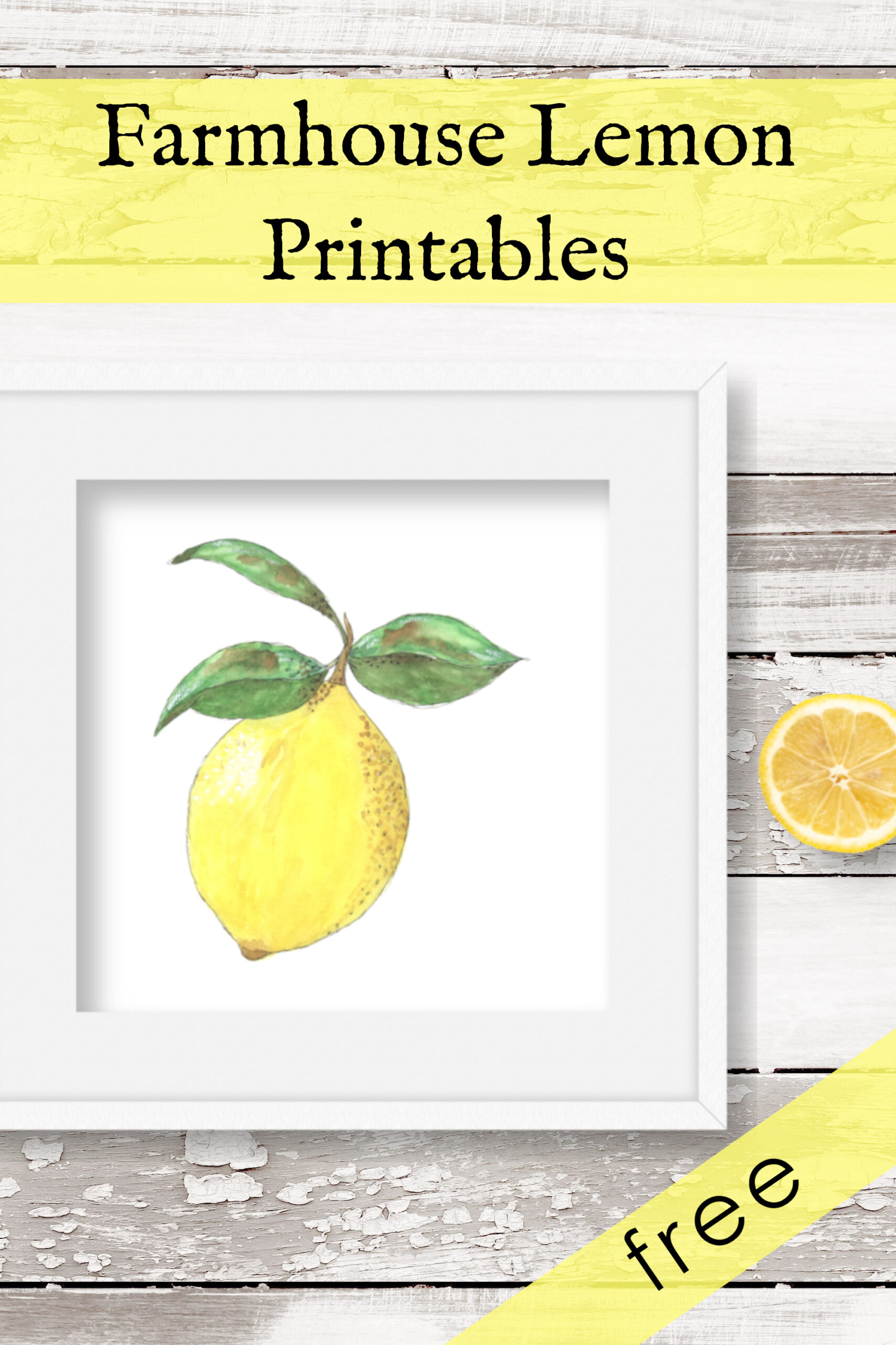 DIY Farmhouse Lemon Decor – Free Printable Lemon Images - Amarie Lange ...